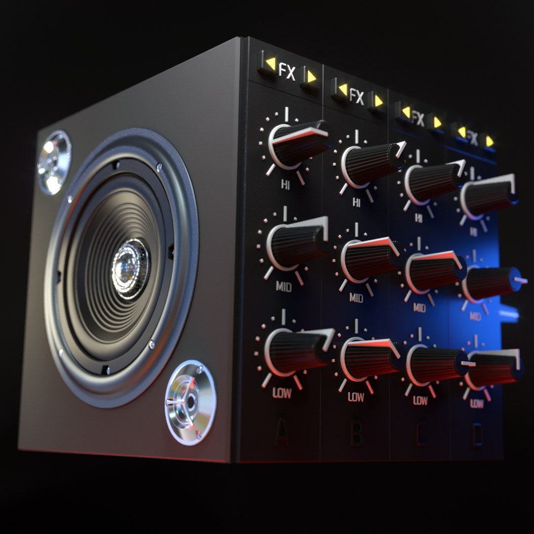 3D Model Dj Mixer - TurboSquid 1599347