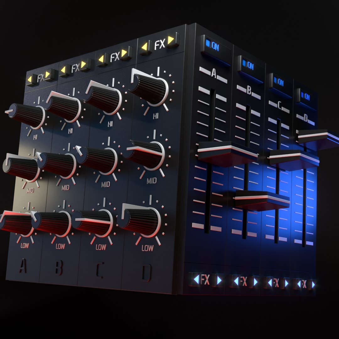 3D Model Dj Mixer - TurboSquid 1599347
