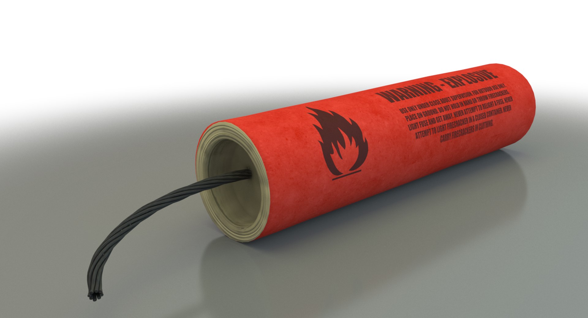 Firecracker Cracker 3D Model - TurboSquid 1361652