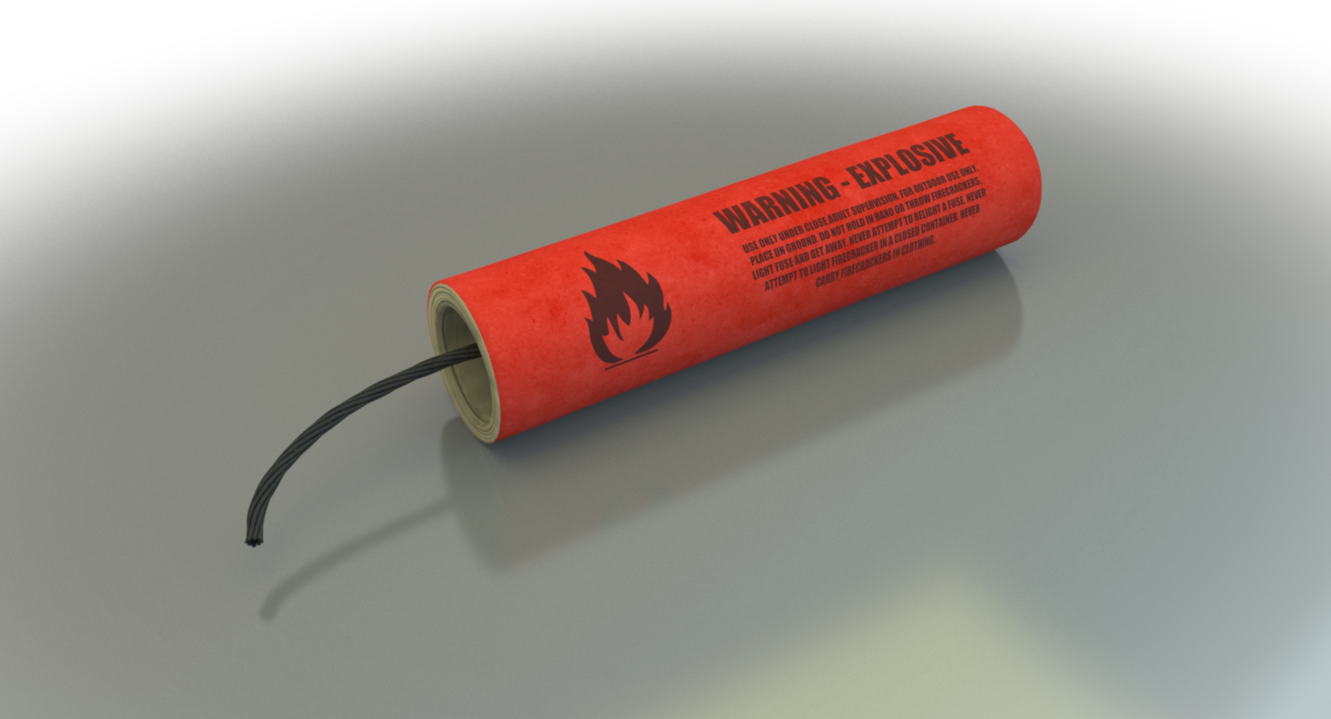 Firecracker Cracker 3D Model - TurboSquid 1361652