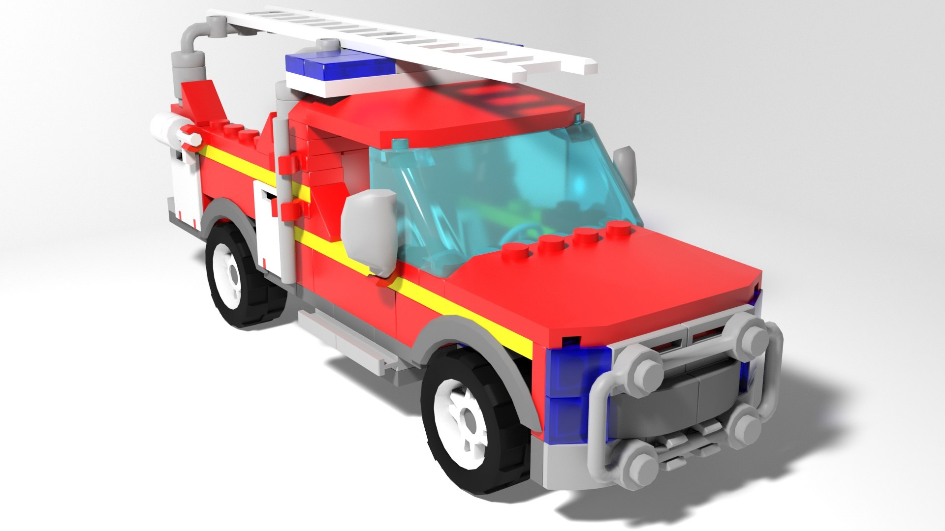 LEGO Fire Chief Response Truck Model - TurboSquid 1978179