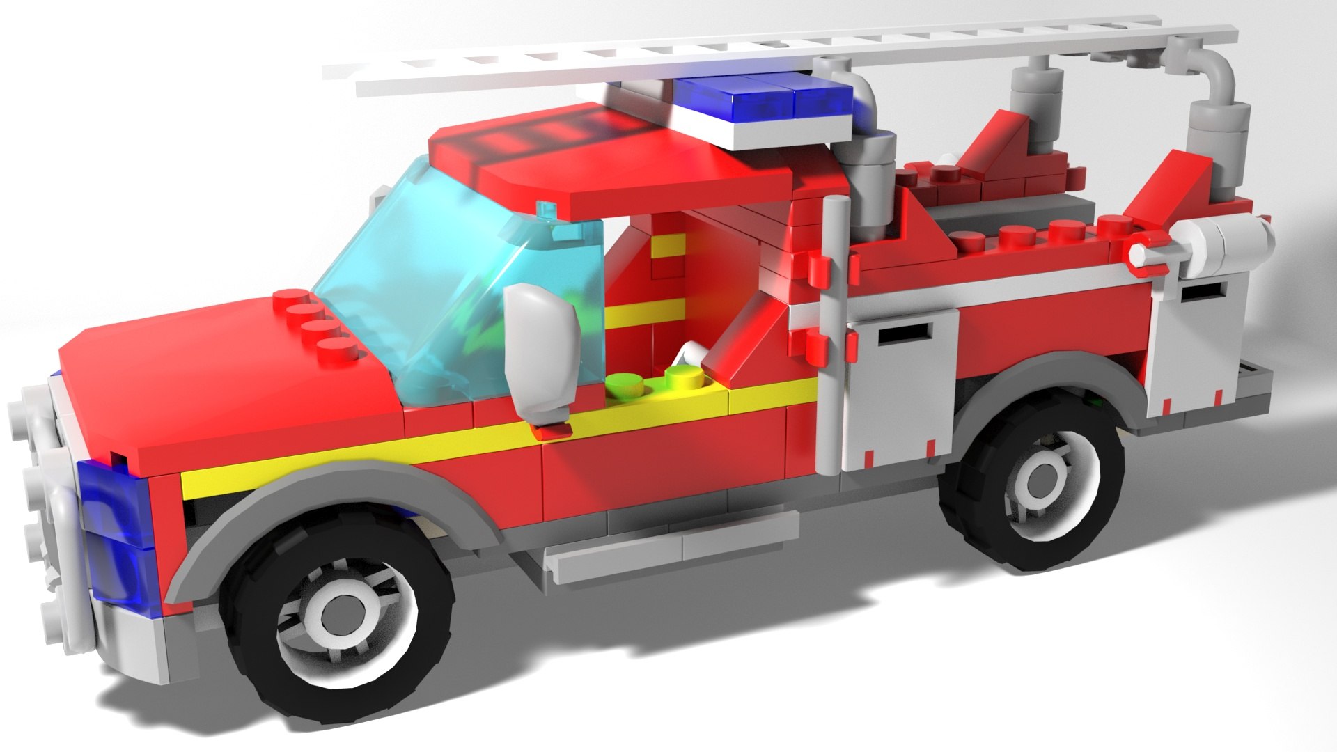LEGO Fire Chief Response Truck Model - TurboSquid 1978179