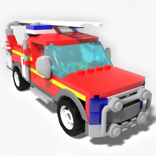 LEGO Fire Chief Response Truck model - TurboSquid 1978179