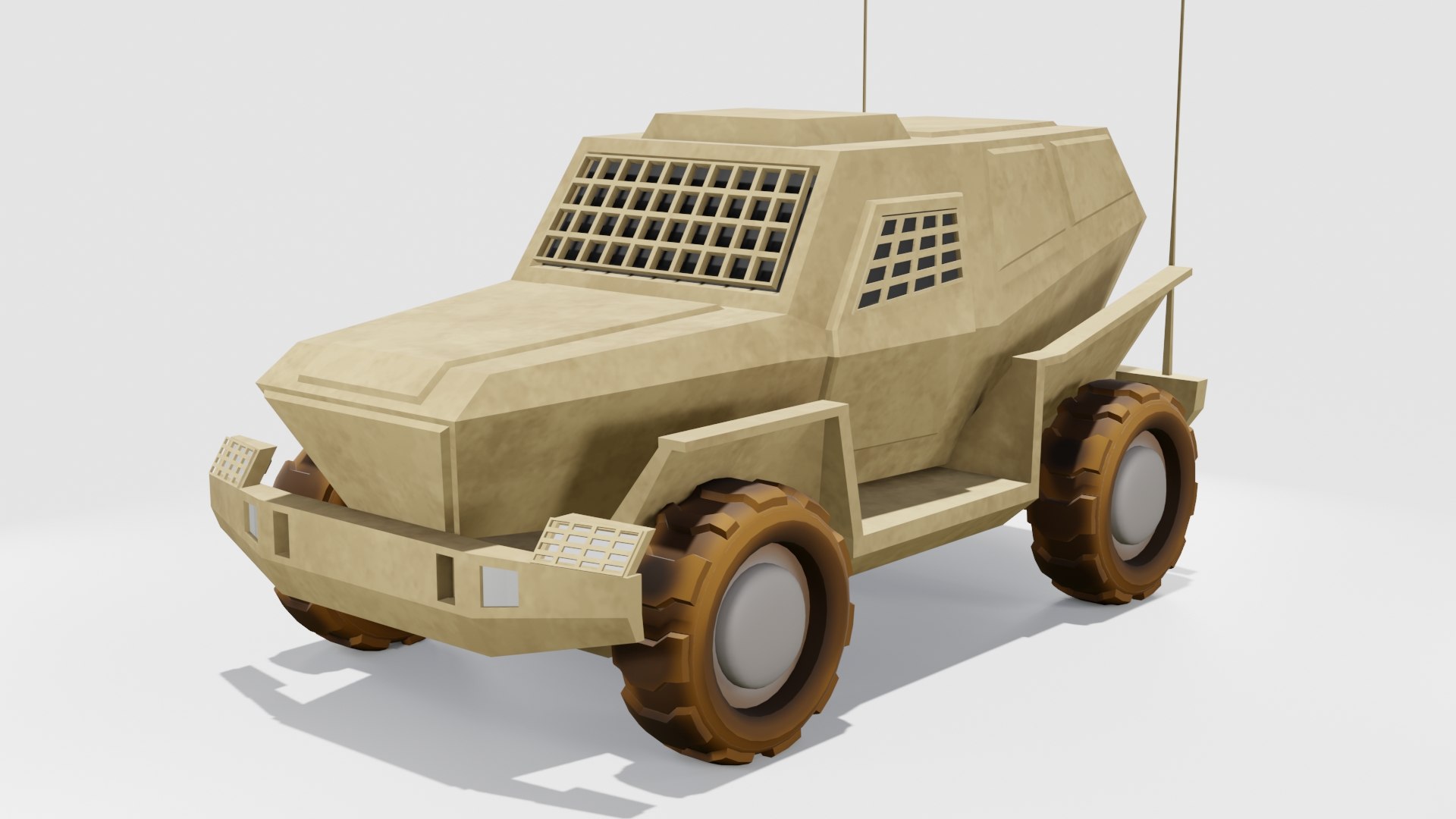 modelo 3d Fiction APC combat vehicle desert camo - TurboSquid 2031160