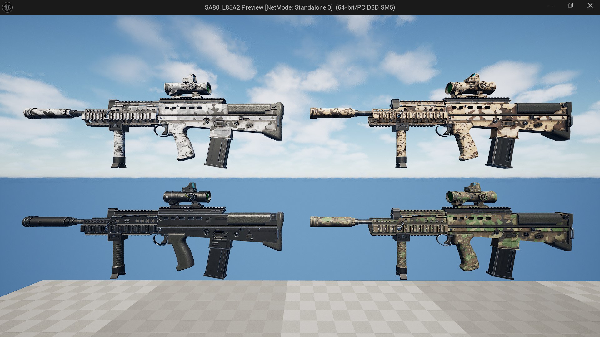 3D SA80 L85A2 Weapon Fps-Tps Model - TurboSquid 2406959