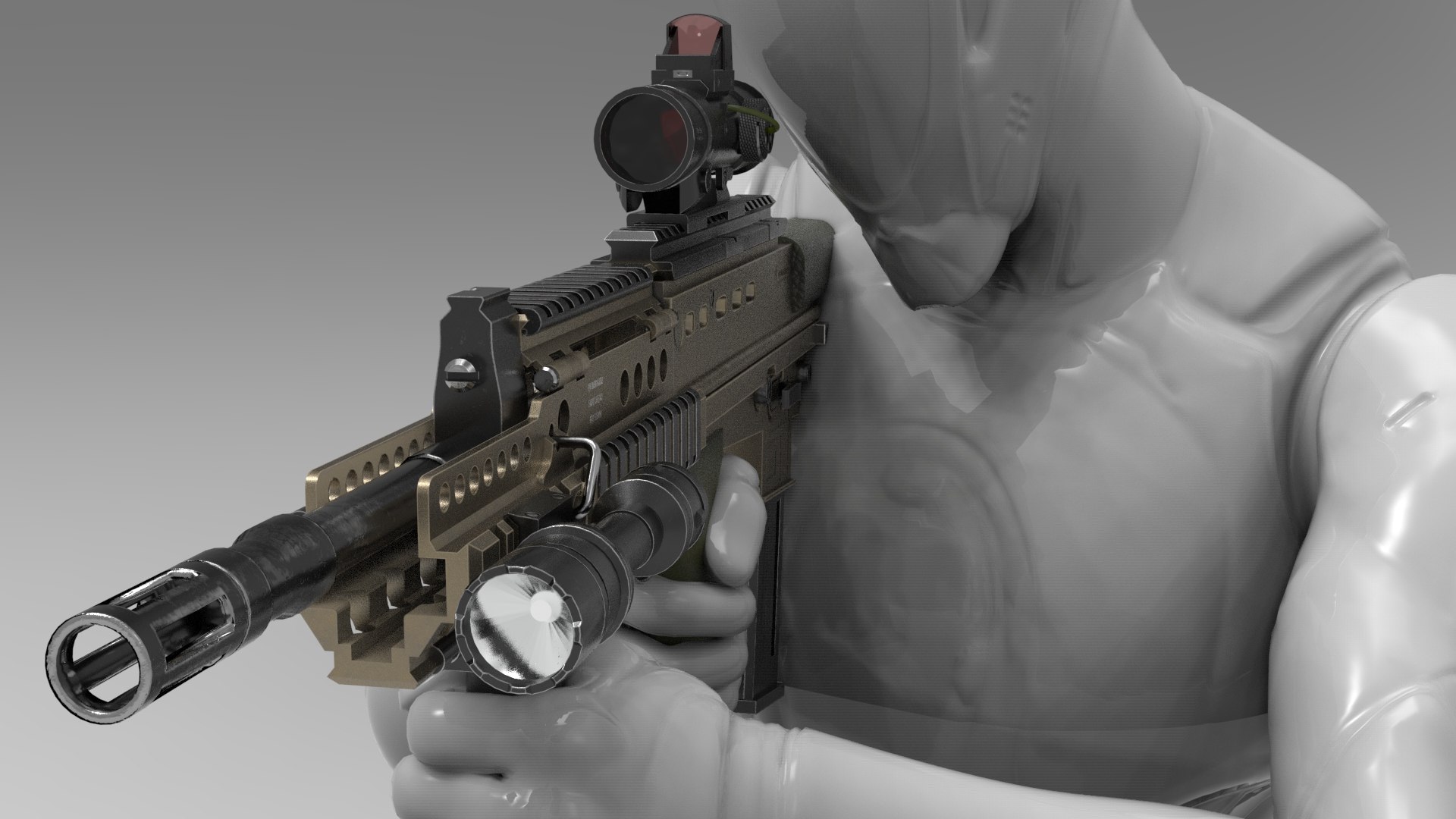 3D SA80 L85A2 Weapon Fps-Tps Model - TurboSquid 2406959
