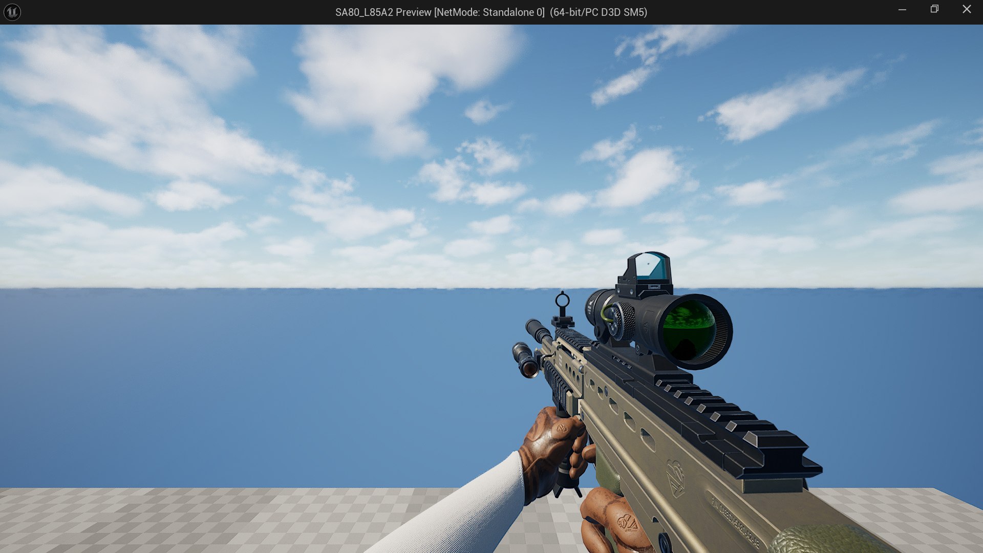 3D SA80 L85A2 Weapon Fps-Tps Model - TurboSquid 2406959