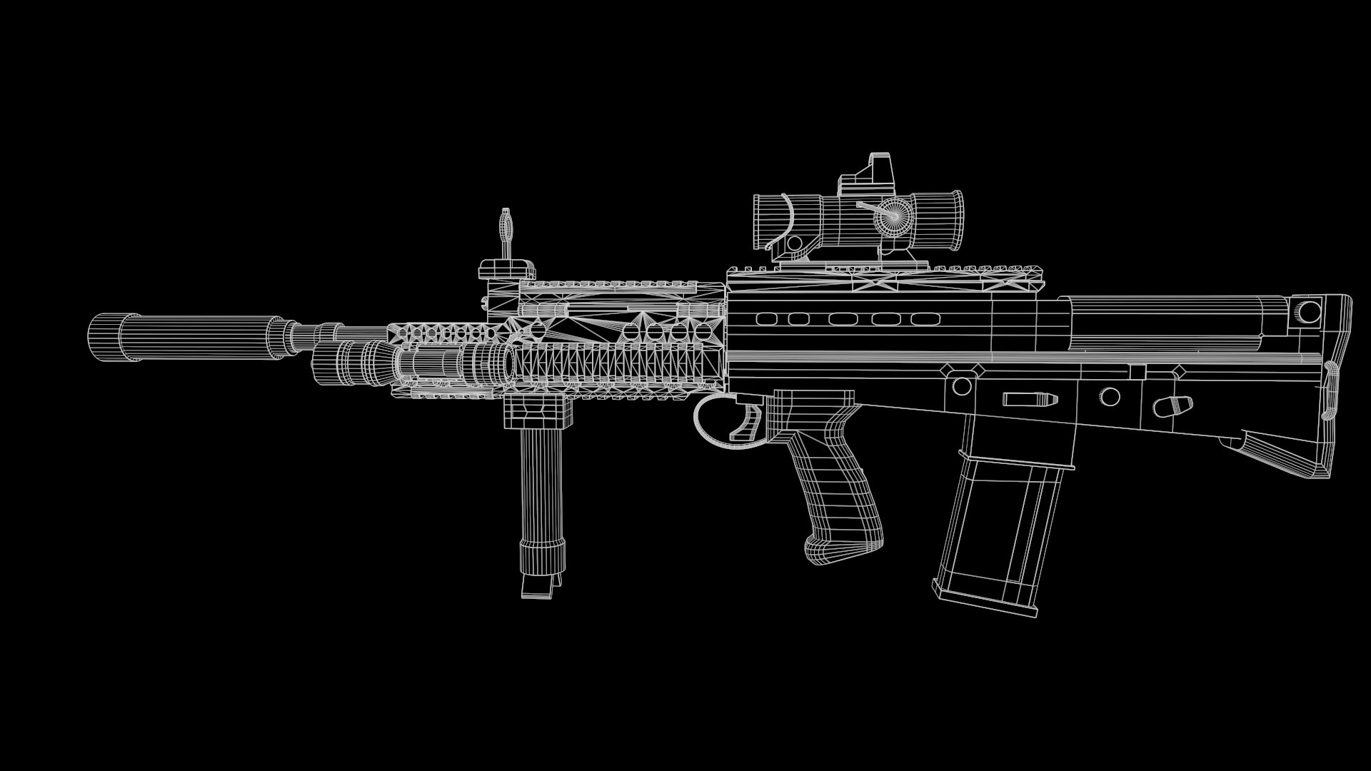 3D SA80 L85A2 Weapon Fps-Tps Model - TurboSquid 2406959