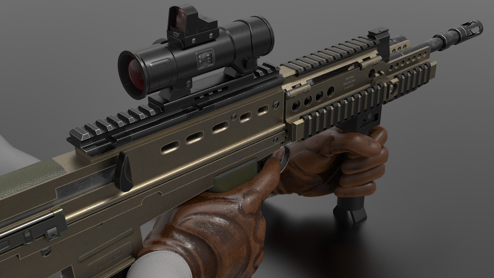 3D SA80 L85A2 Weapon Fps-Tps Model - TurboSquid 2406959