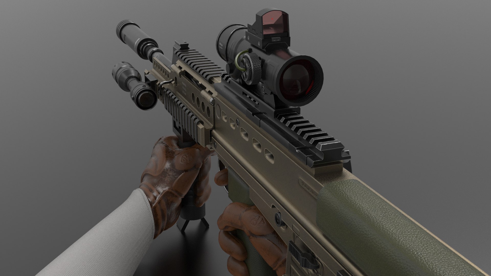 3D SA80 L85A2 Weapon Fps-Tps Model - TurboSquid 2406959