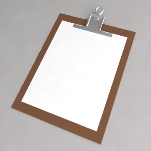 3d model clipboard