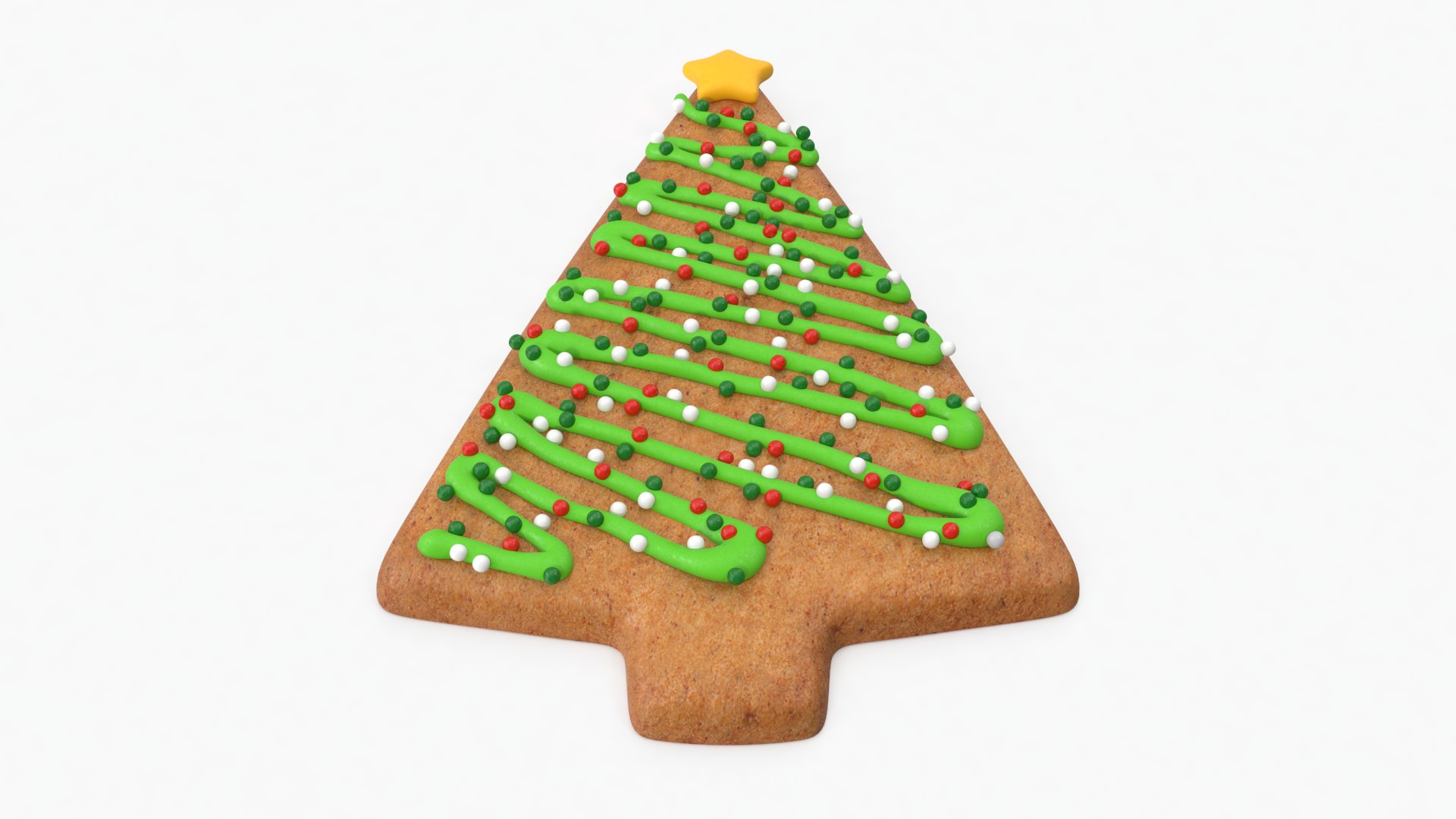 Christmas gingerbread tree 3D model - TurboSquid 1465118
