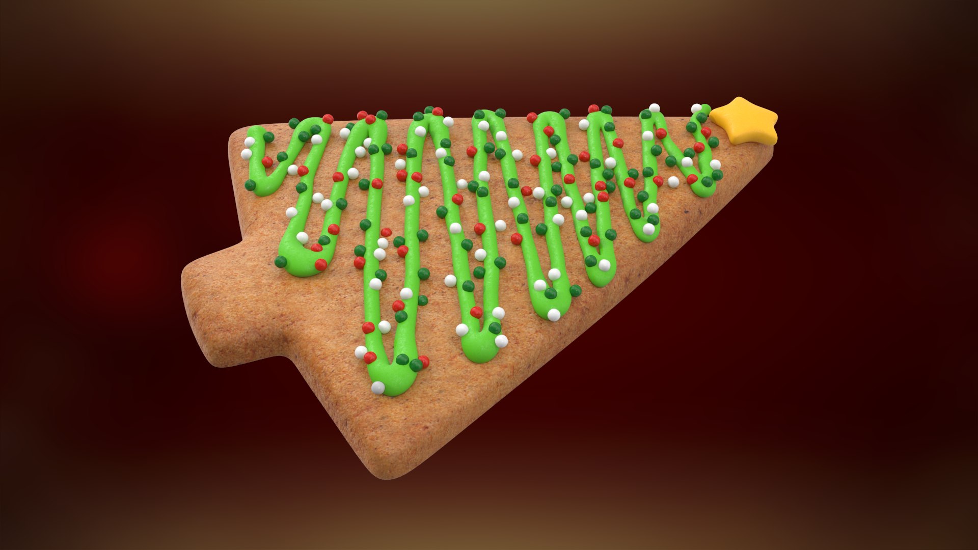 Christmas gingerbread tree 3D model - TurboSquid 1465118