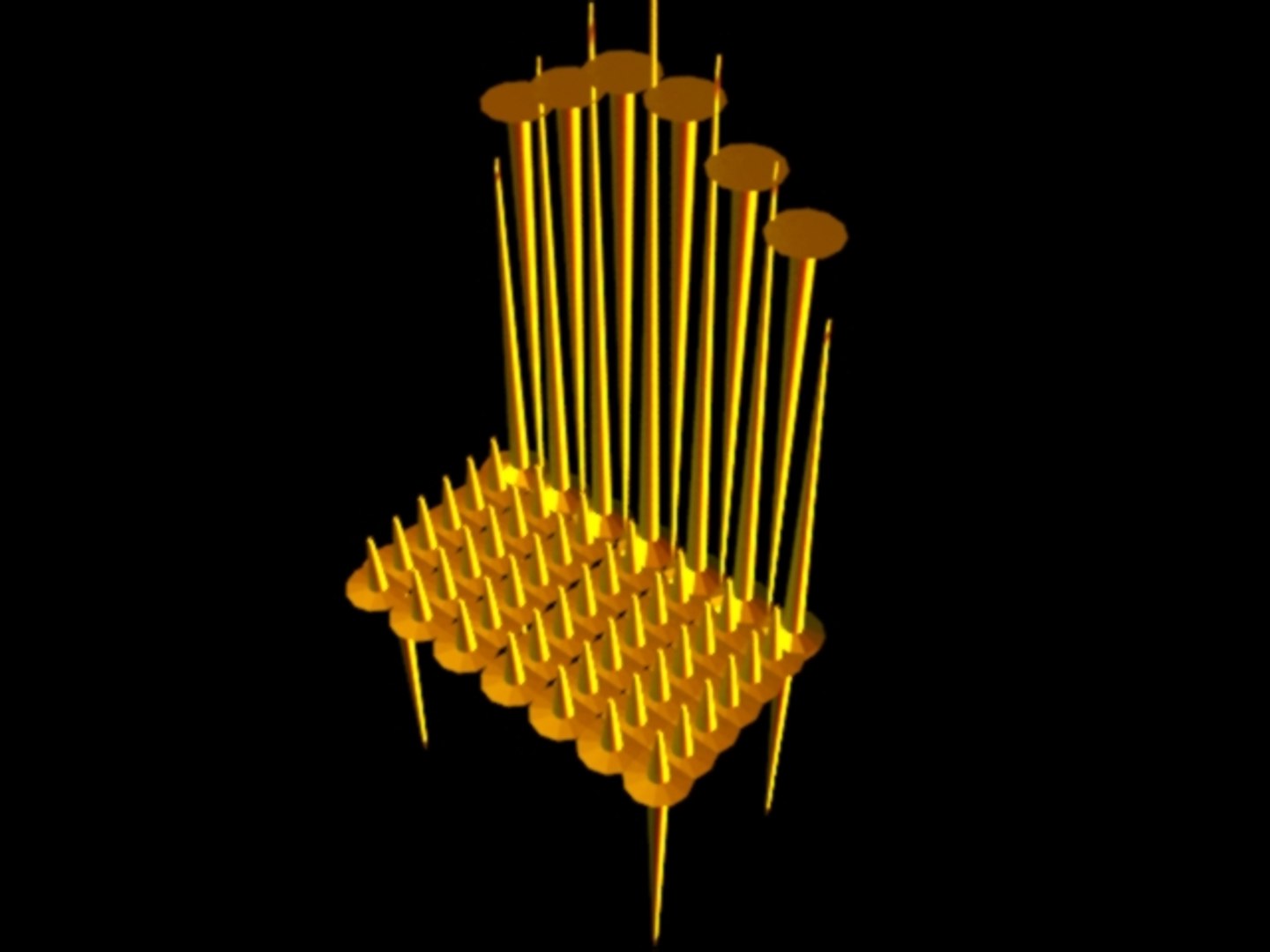spiky chair 3d max