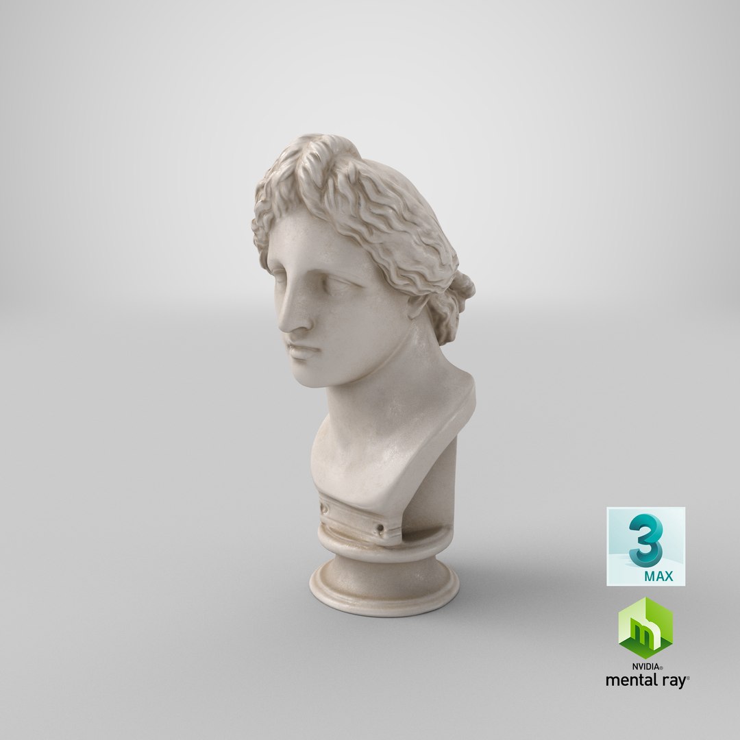3D model apollo lykeios bust - TurboSquid 1238092