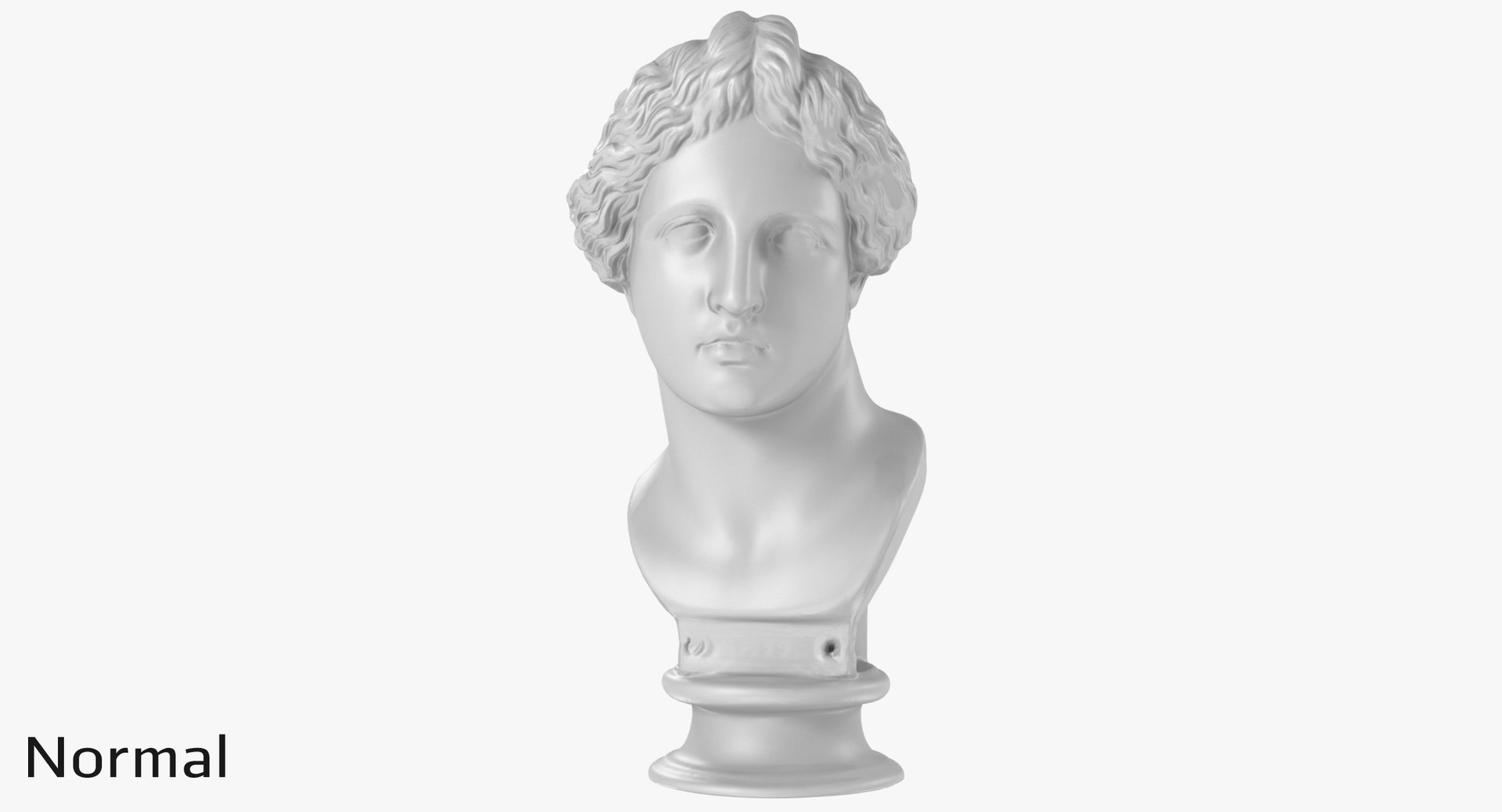 3D model apollo lykeios bust - TurboSquid 1238092