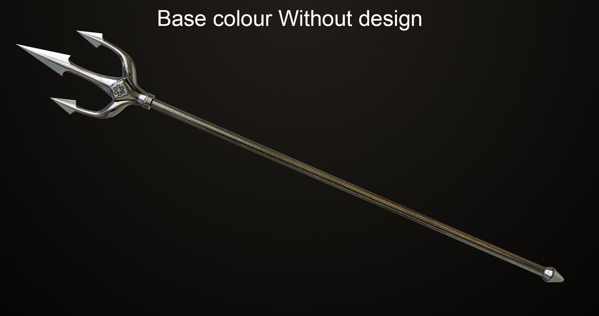 3D Model Trident 03 Silver All PBR Unity UE Textures Included ...