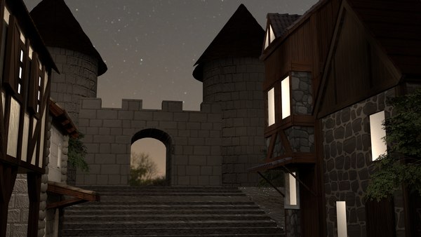 3D Medieval Village model - TurboSquid 1770810