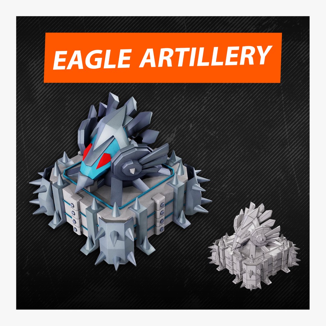 3D Model Eagle Artillery - TurboSquid 2180949