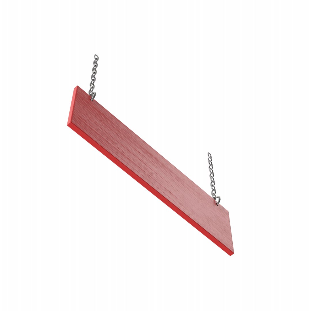 Red Hanging Signboard Model - TurboSquid 2029664