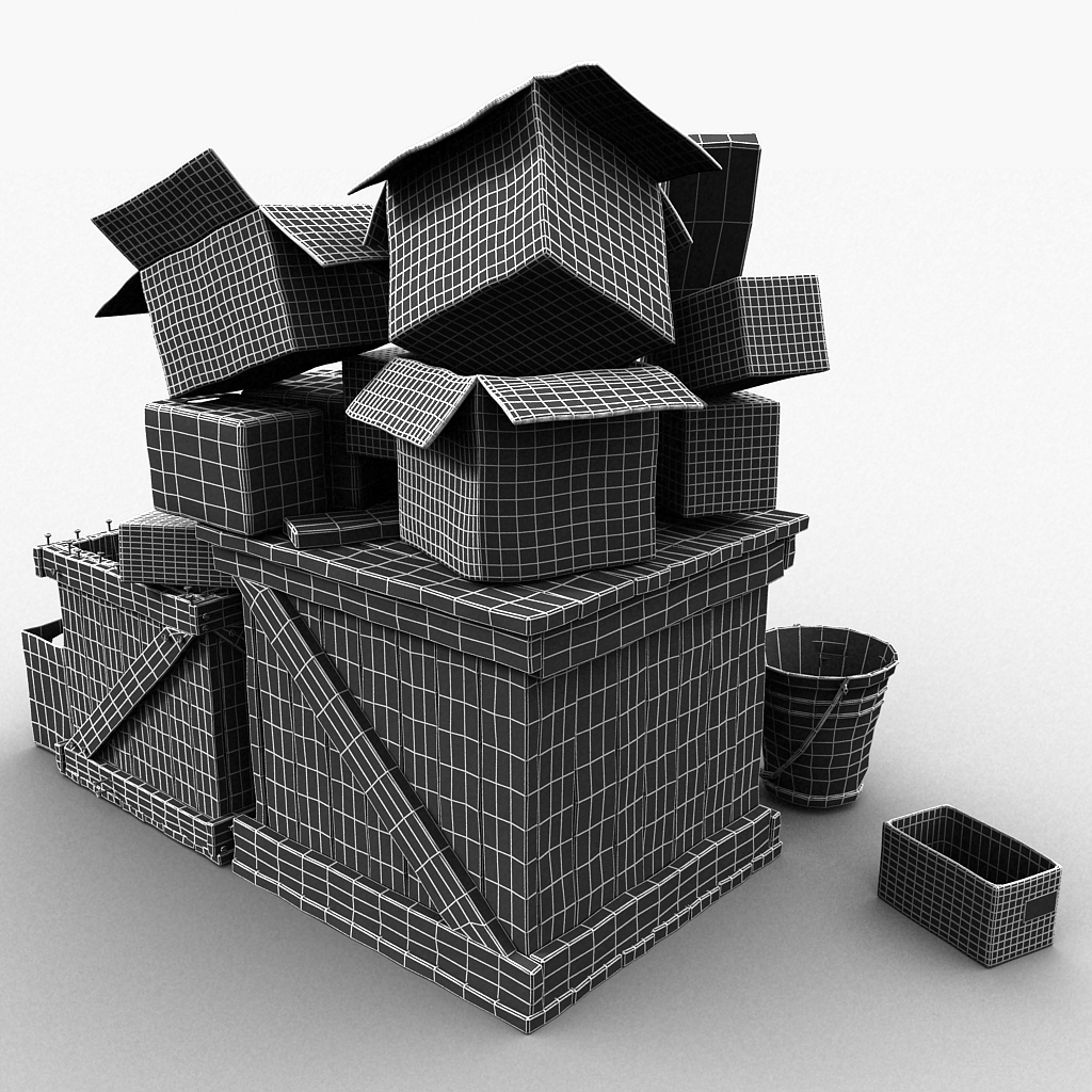 3d junk wood paper