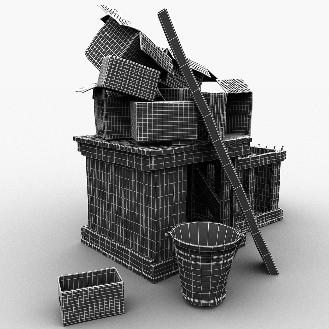 3d junk wood paper
