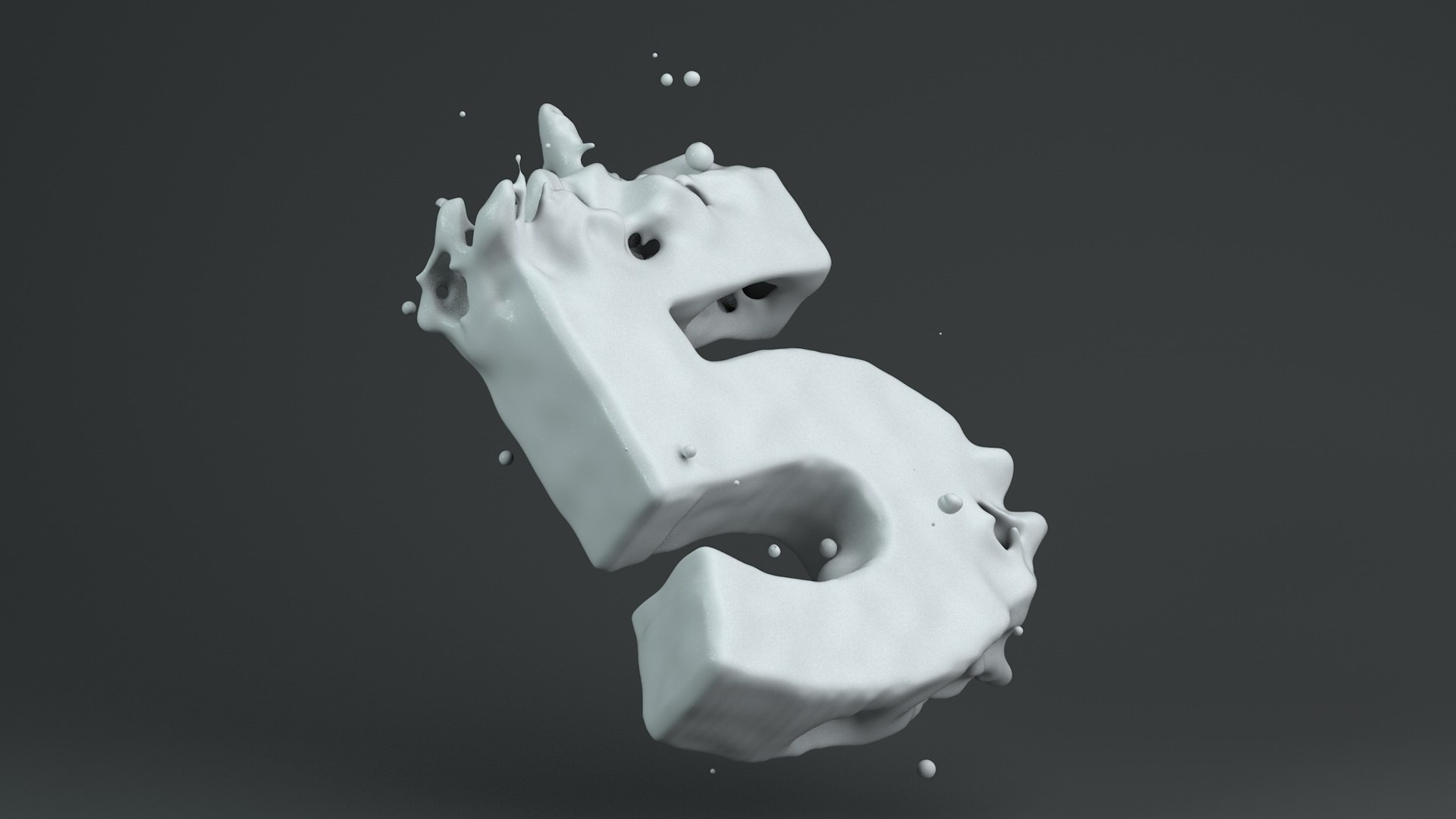 3D Model Number Liquid 5 - TurboSquid 1689336