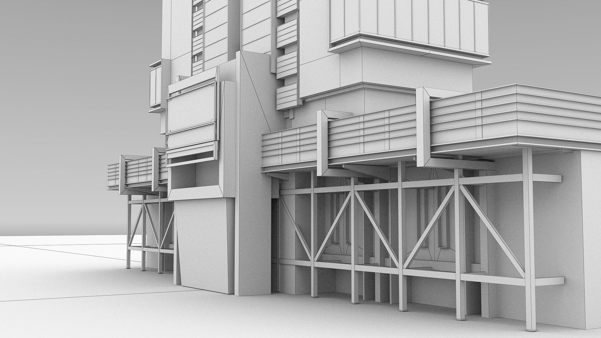 Future Building 026 3D Model - TurboSquid 2293610