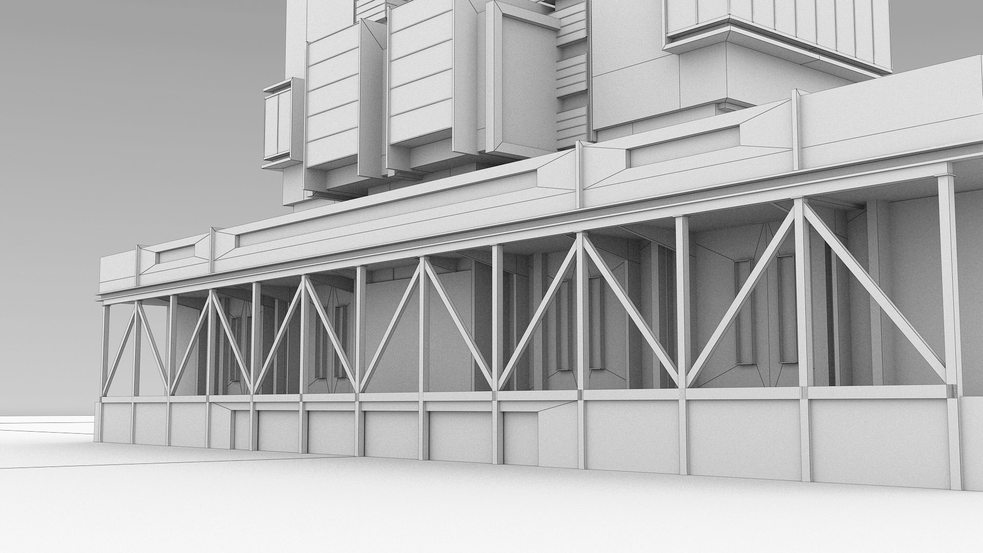 Future Building 026 3D Model - TurboSquid 2293610