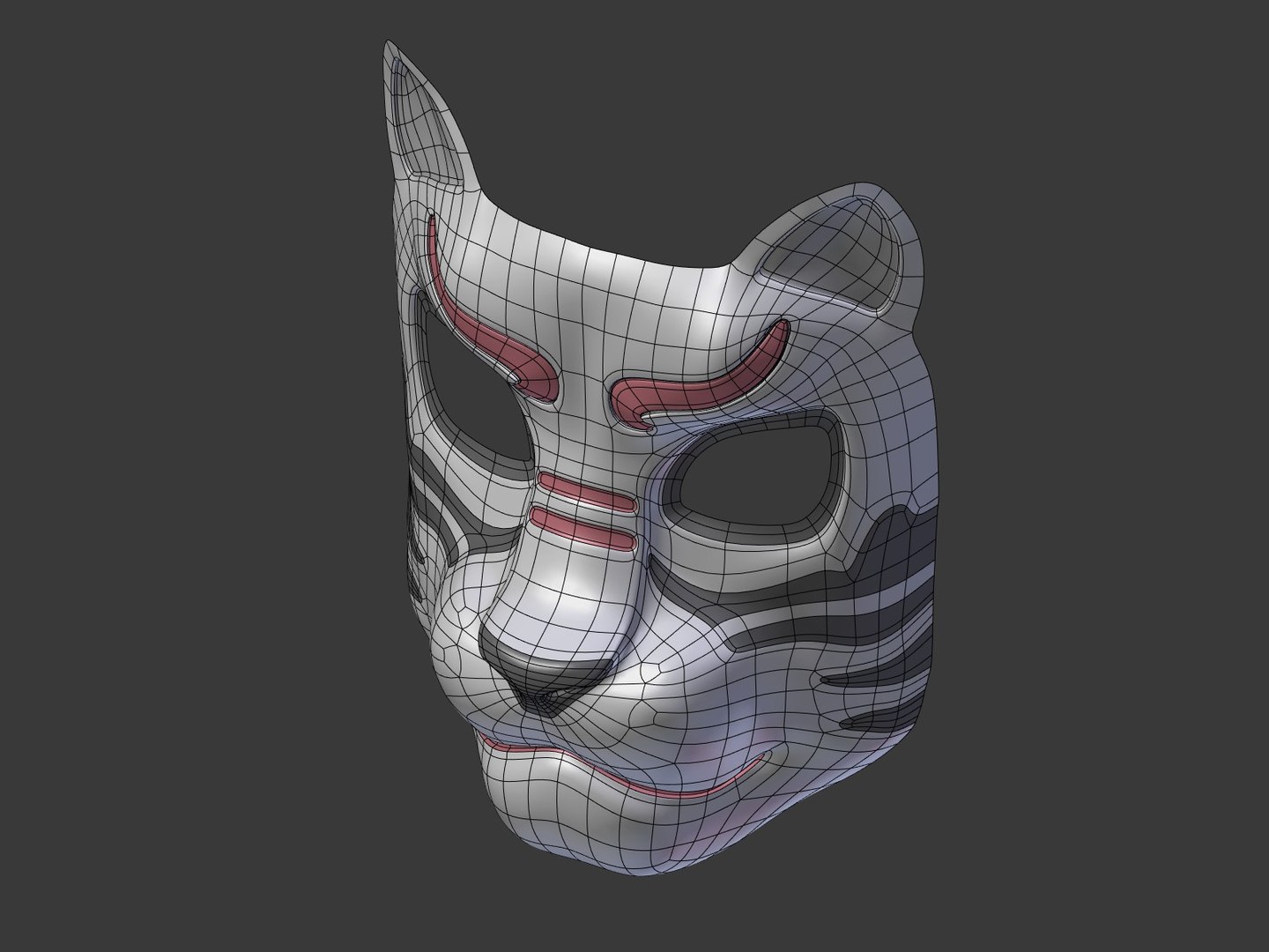 Tiger Mask 3D Model - TurboSquid 1455000