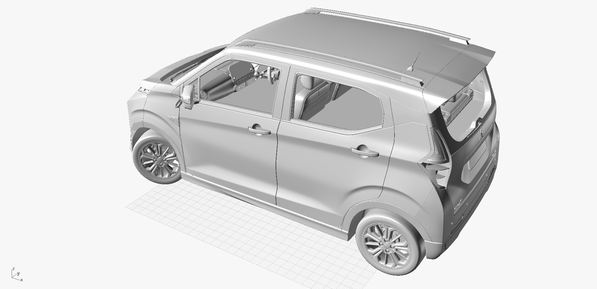 Mitsubishi EK X EV 2024 Low Interior 3D Model - TurboSquid 2206764