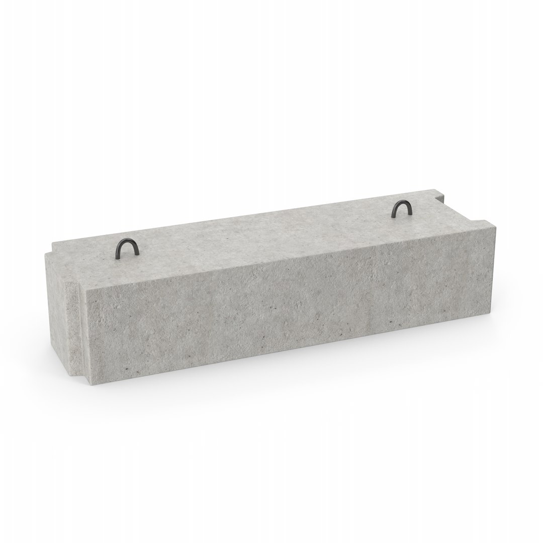 3D Concrete Block Model - TurboSquid 2028007
