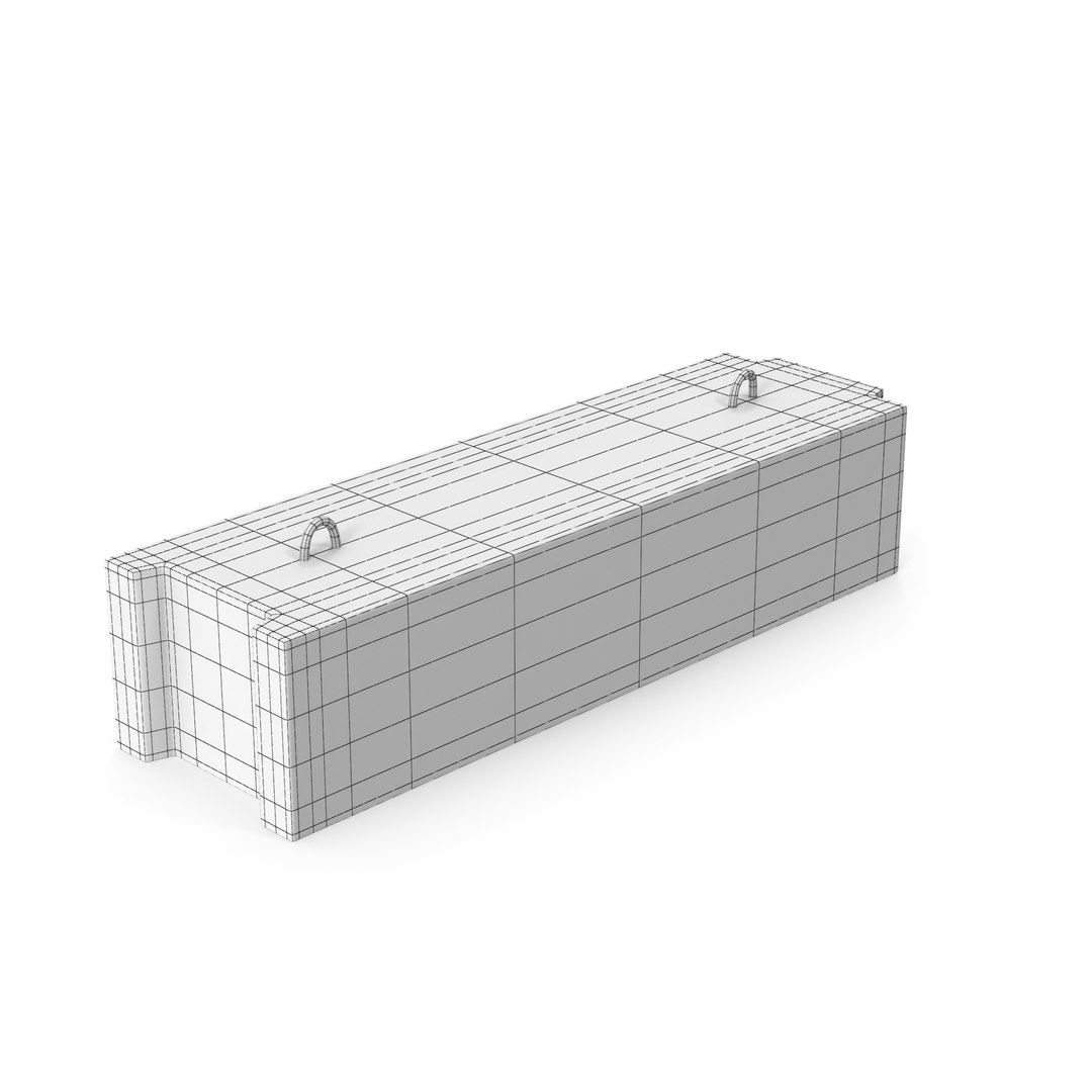 3D Concrete Block Model - TurboSquid 2028007