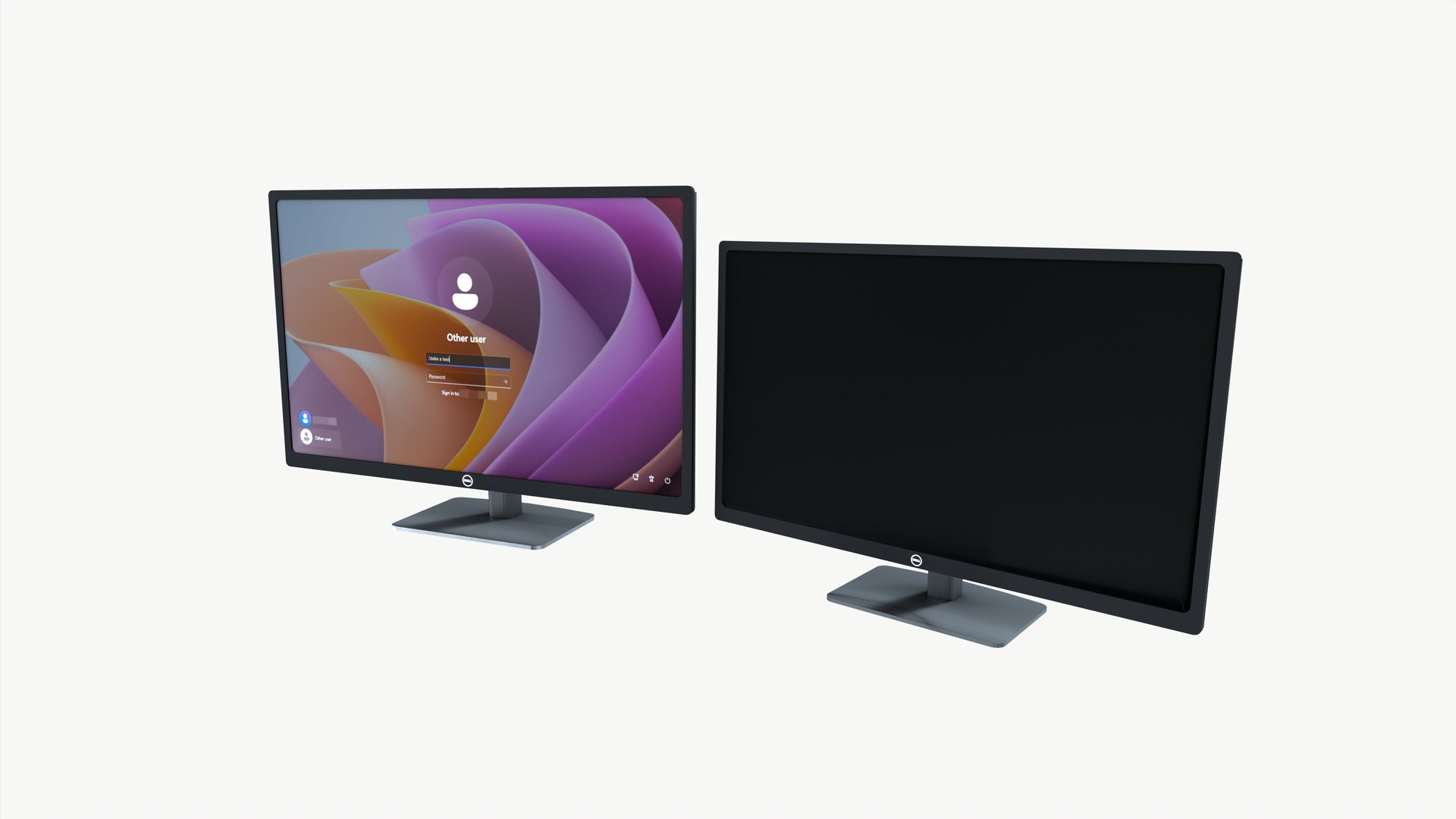 3D DELL Monitors - TurboSquid 2316866