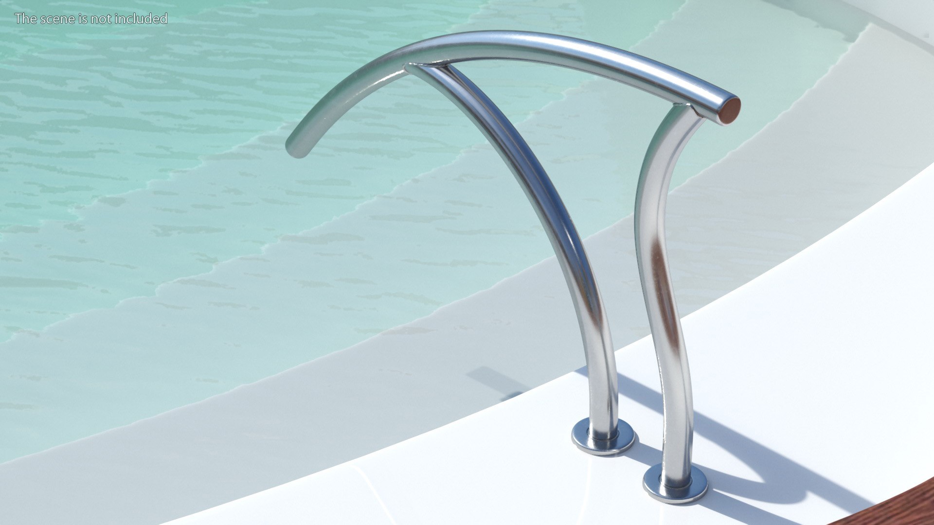 Deck To Deck Return Stair Rail 3D - TurboSquid 1991537