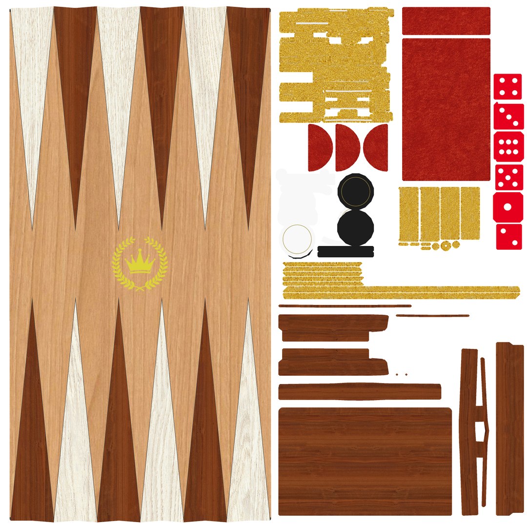Backgammon Blender 3D Model - TurboSquid 1347352