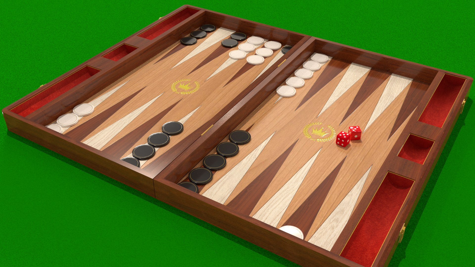 Backgammon Blender 3D Model - TurboSquid 1347352
