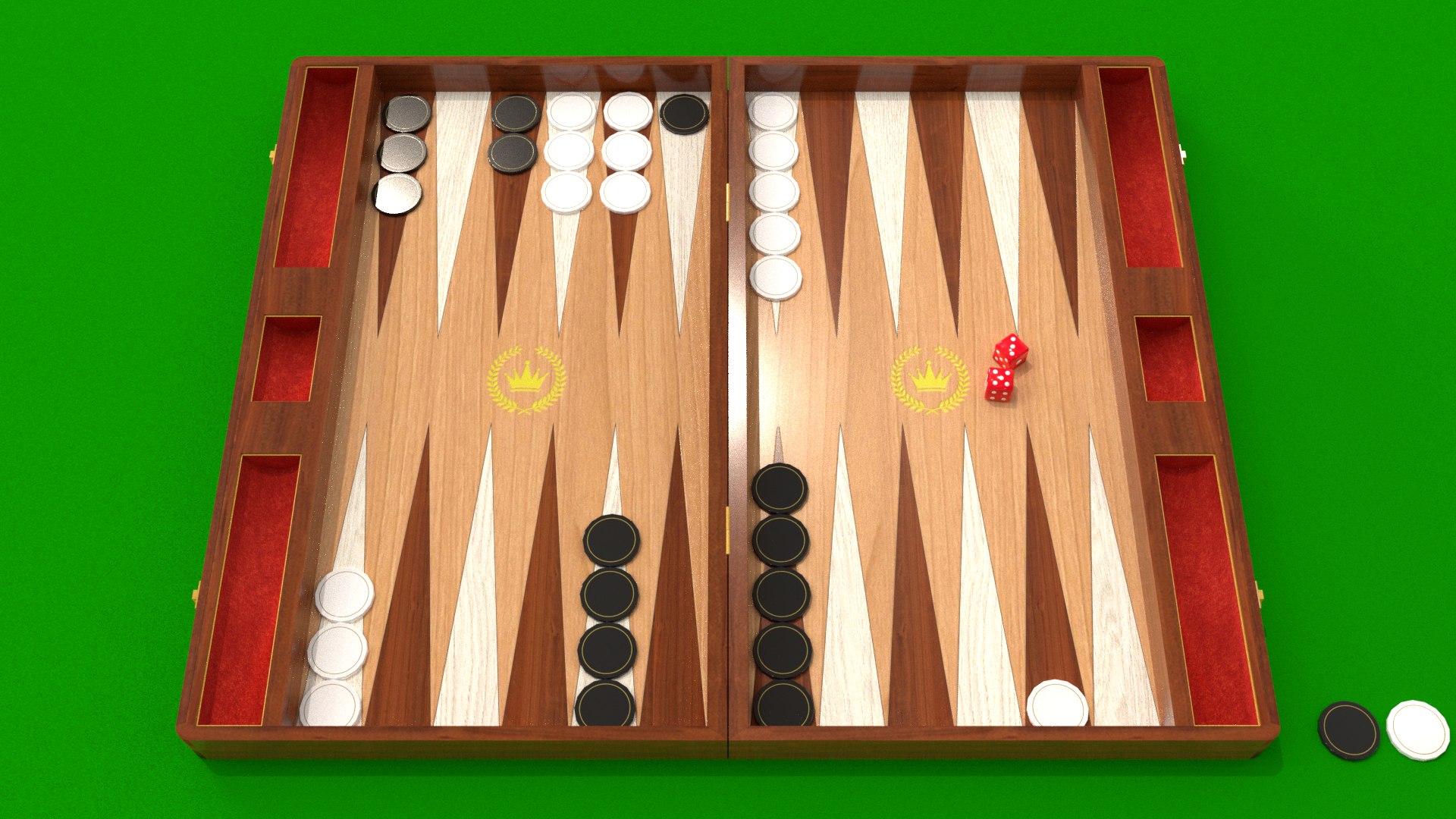 Backgammon Blender 3D Model - TurboSquid 1347352