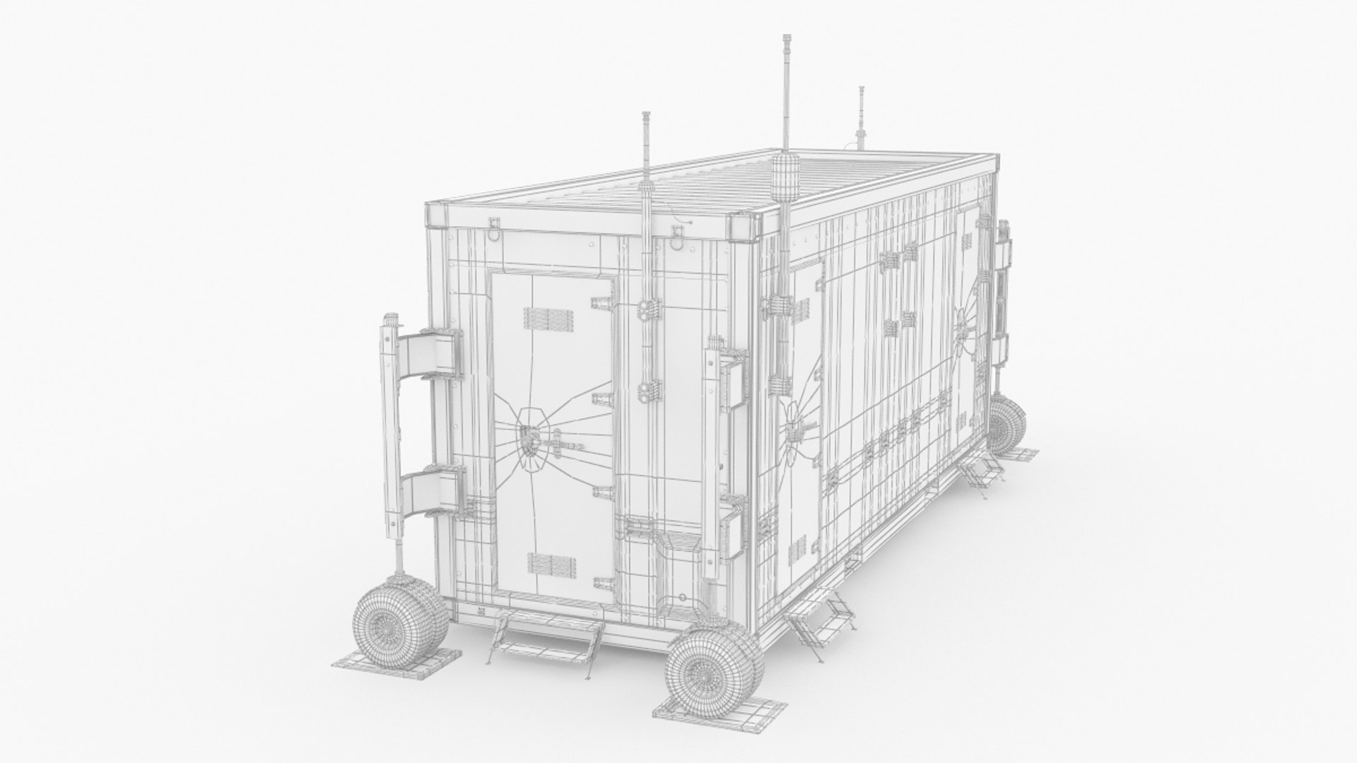 UAV Ground Control Container Station 3D Model - TurboSquid 2248220