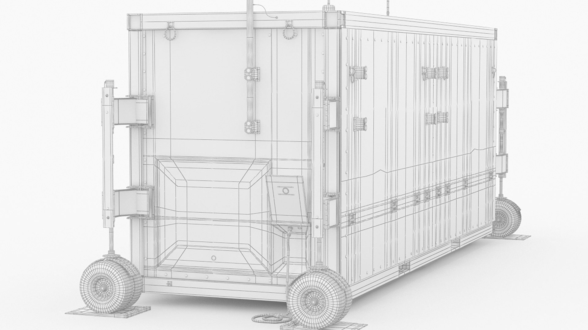 UAV Ground Control Container Station 3D Model - TurboSquid 2248220