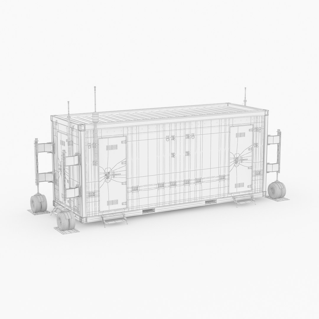 UAV Ground Control Container Station 3D Model - TurboSquid 2248220