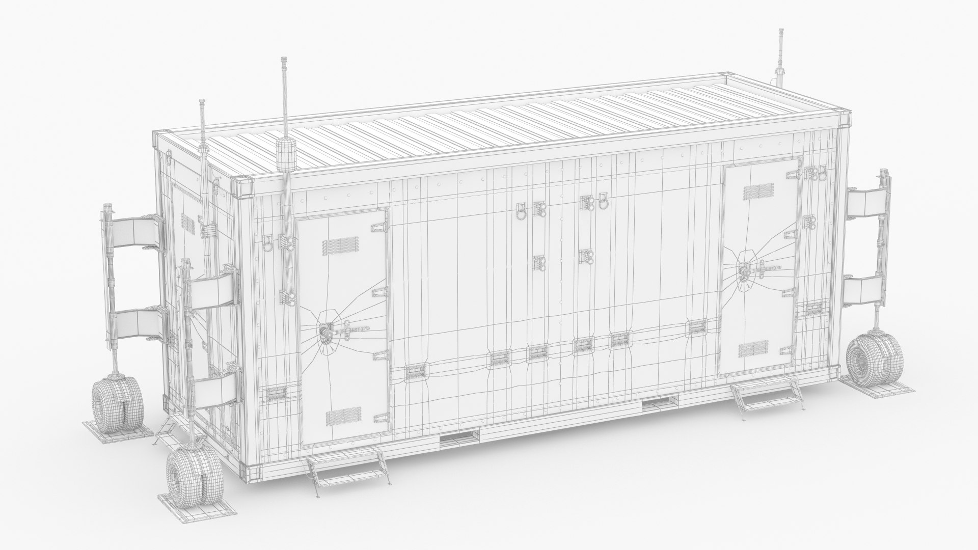 UAV Ground Control Container Station 3D Model - TurboSquid 2248220