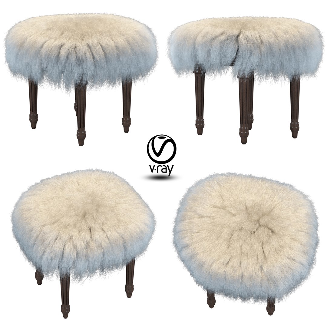 3d model da vinci stool