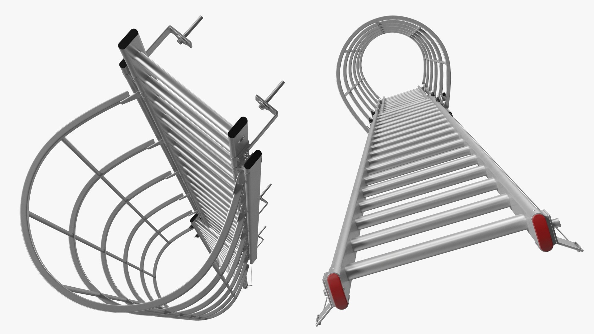Fire Escape Dropdown Ladder 3D - TurboSquid 2071200