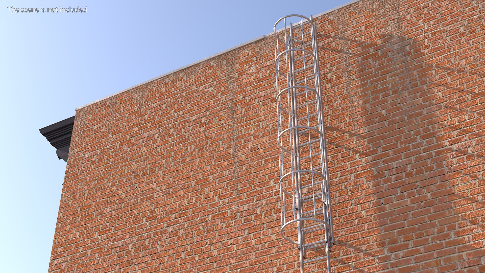Fire Escape Dropdown Ladder 3D - TurboSquid 2071200