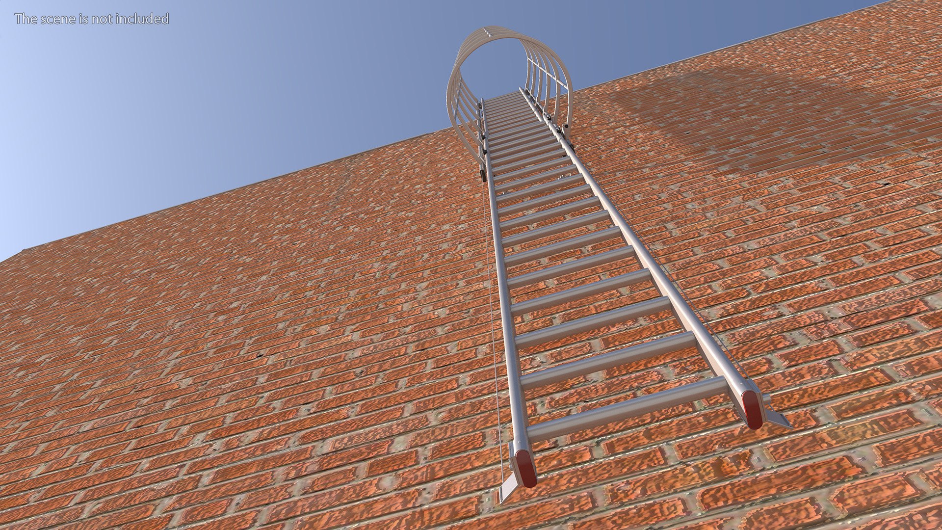 Fire Escape Dropdown Ladder 3D - TurboSquid 2071200