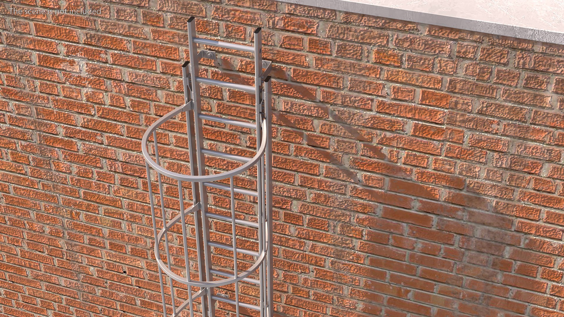 Fire Escape Dropdown Ladder 3D - TurboSquid 2071200