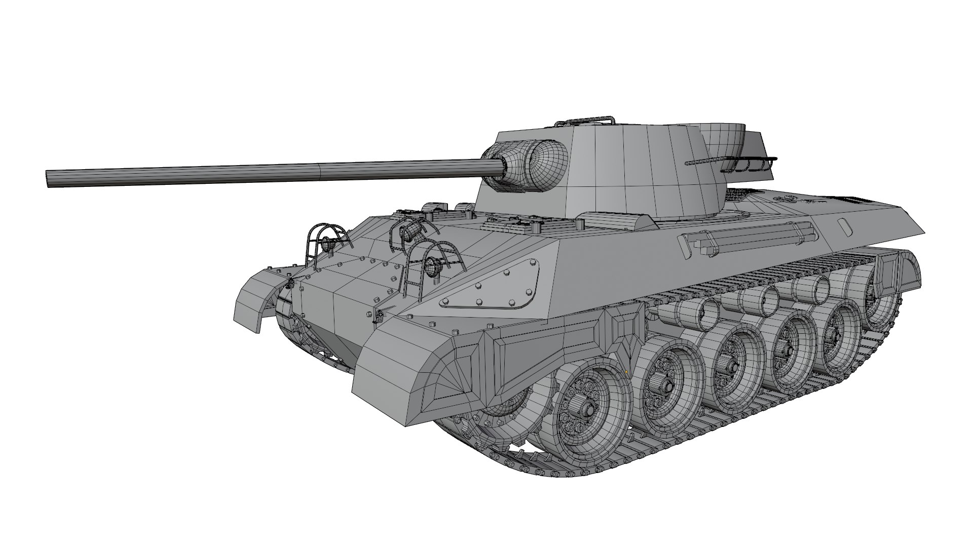 3D M18 Hellcat Tank - TurboSquid 2239492