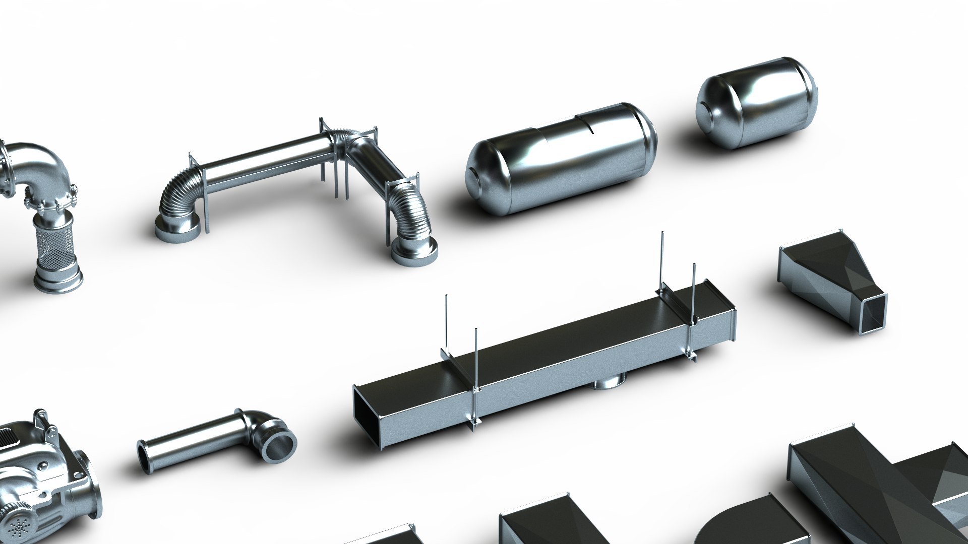3D Piping Assembly Model - TurboSquid 2267830