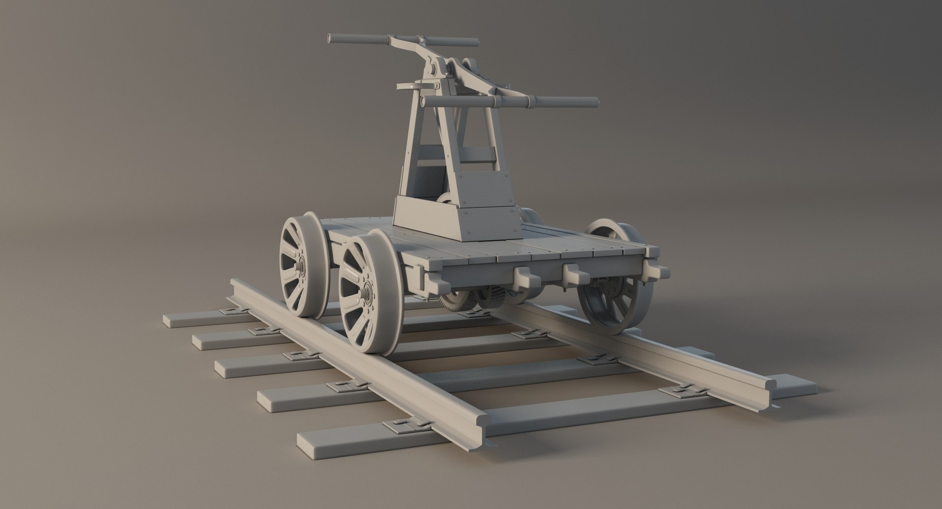 3d Model Rail Handcar